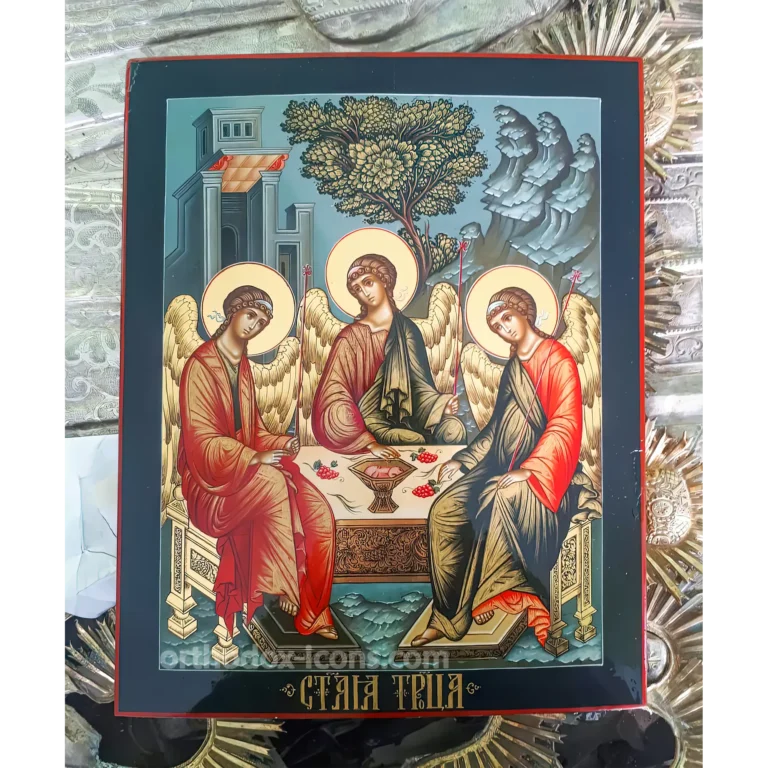 Holy Trinity Orthodox Icon | Orthodox Painted Icons | Mstyora Icons