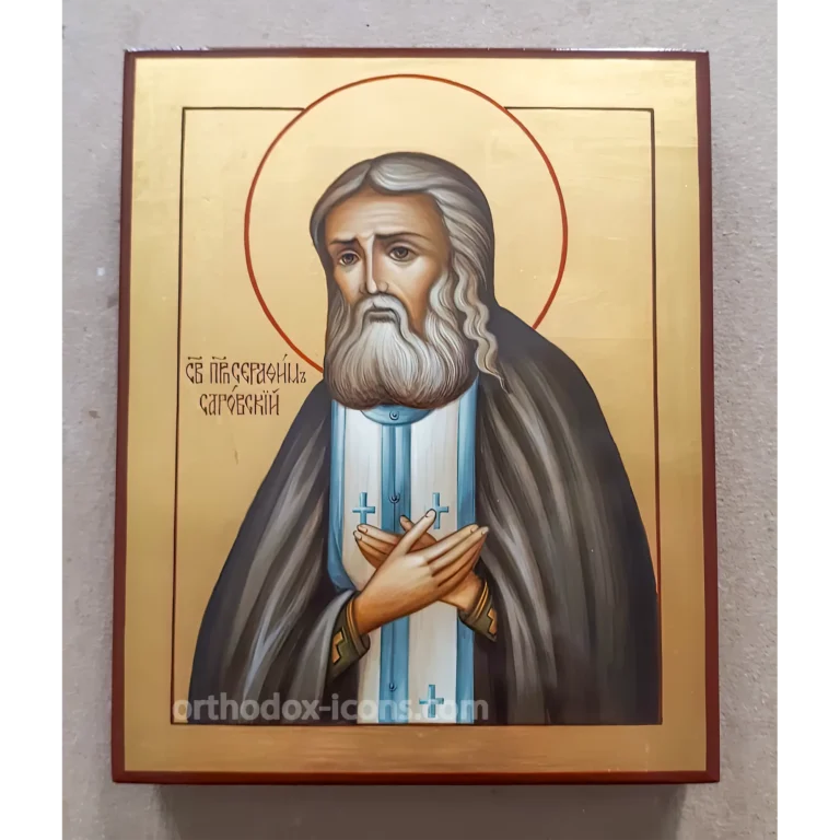 Orthodox Icon St. Seraphim Sarovskiy | Iconography Art | Mstyora