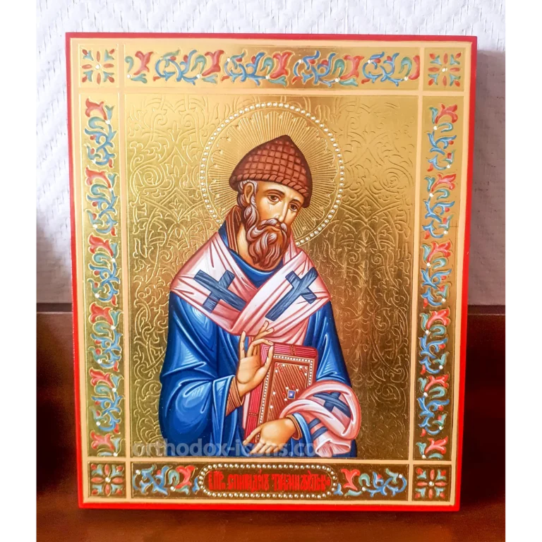 Saint Spyridon Orthodox Icon | Greek Orthodox Icons | Mstyora Icons