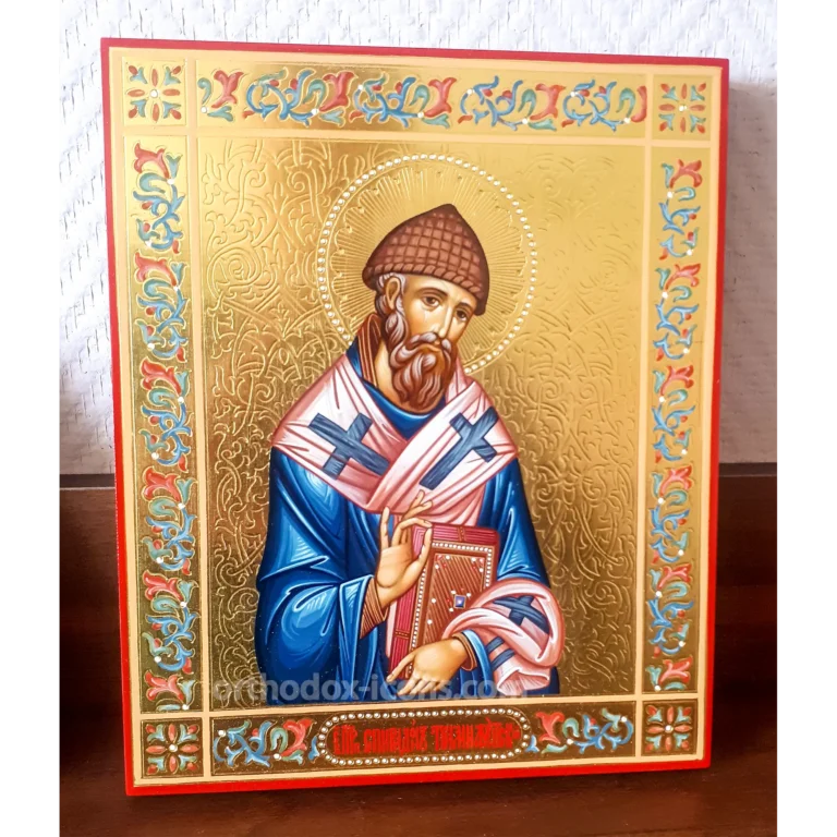 Saint Spyridon Orthodox Icon | Greek Orthodox Icons | Mstyora Icons