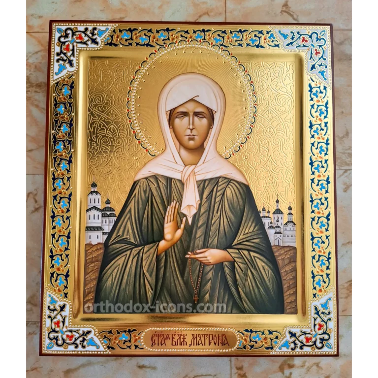 The Icon of Matrona of Moscow | Russian Orthodox Icons | Mstyora