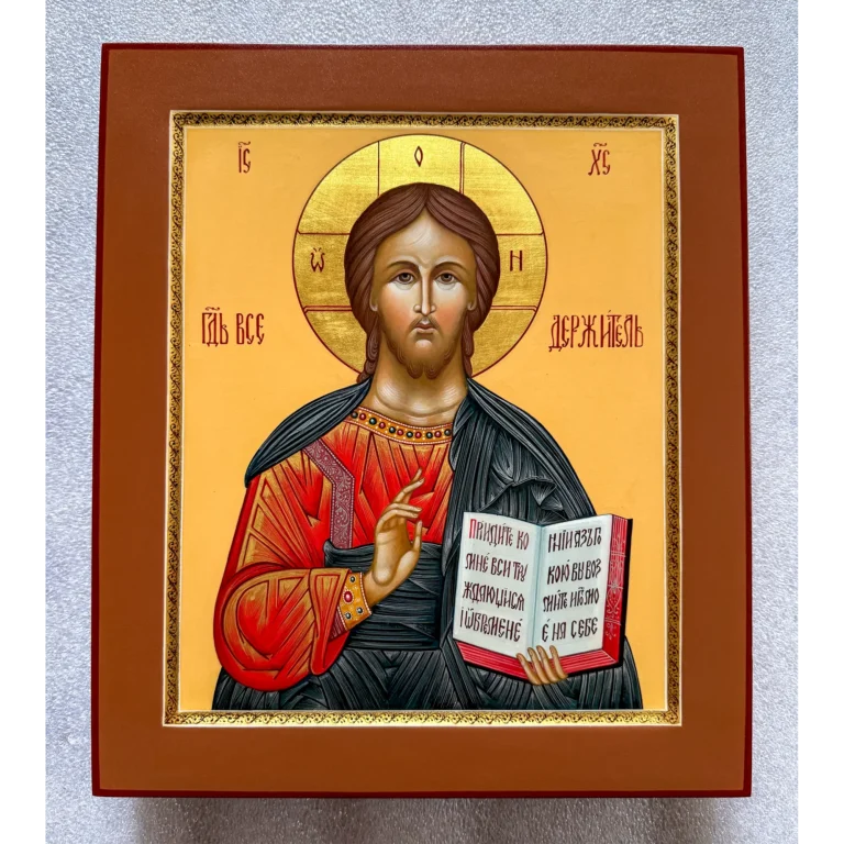 Lord Pantocrator Hand-Painted Icon | Orthodox Christ Pantocrator Icon